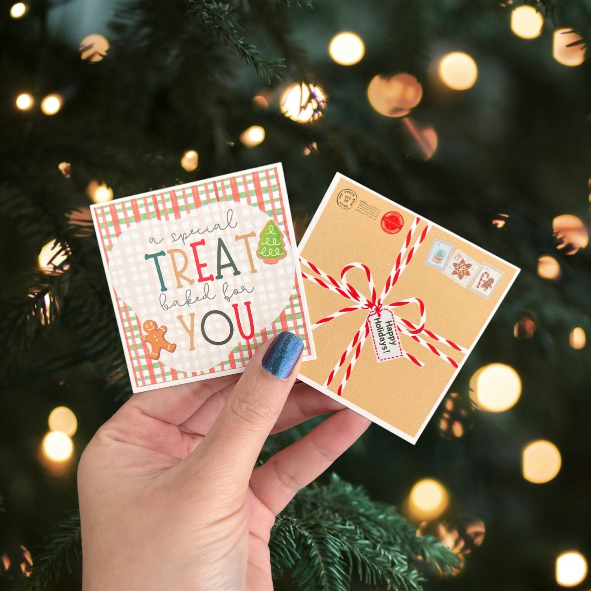 A special TREAT baked for you PRE PRINTED - 25 Tags - Periwinkles Cutters