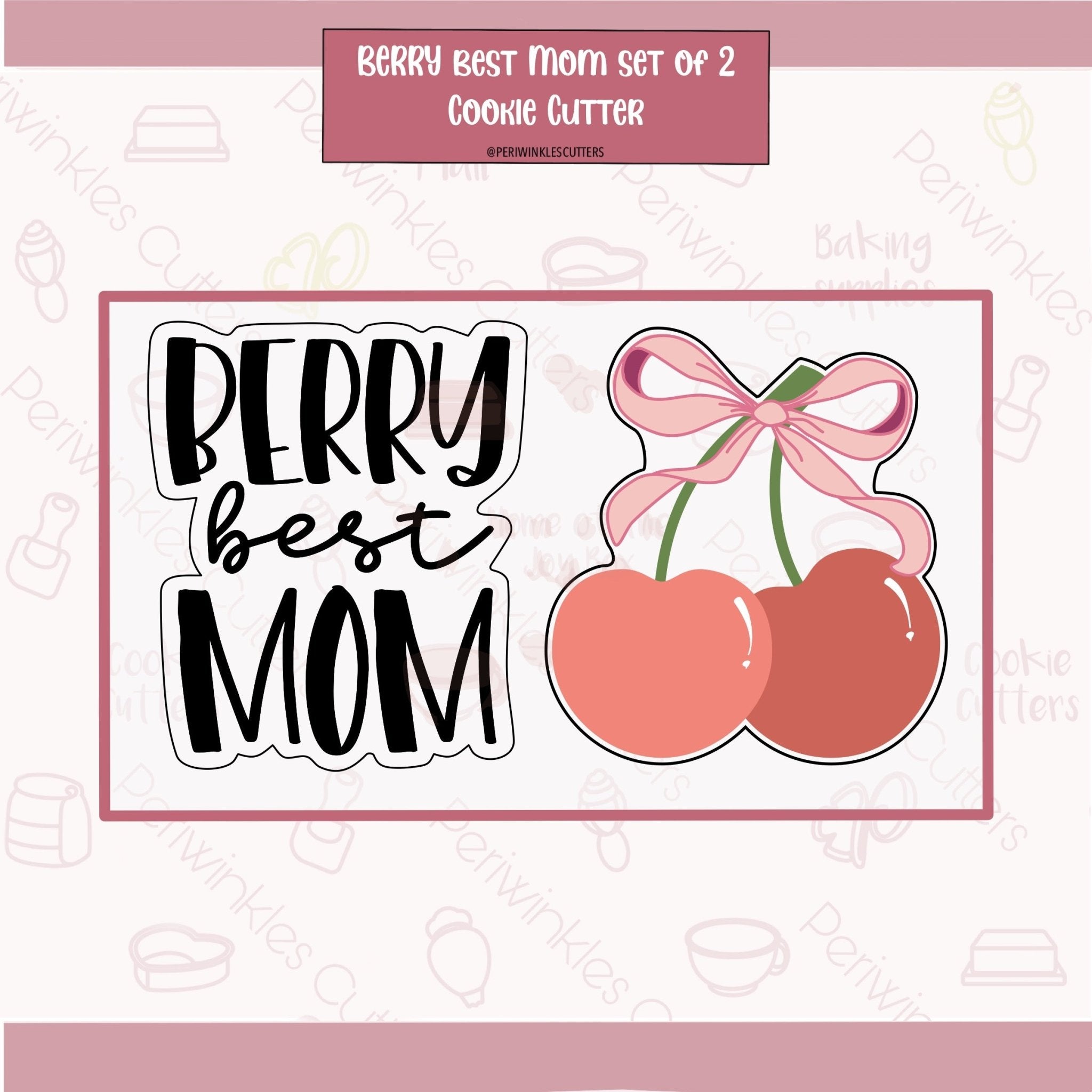 Berry Best Set of 2 Cookie Cutter - Periwinkles Cutters