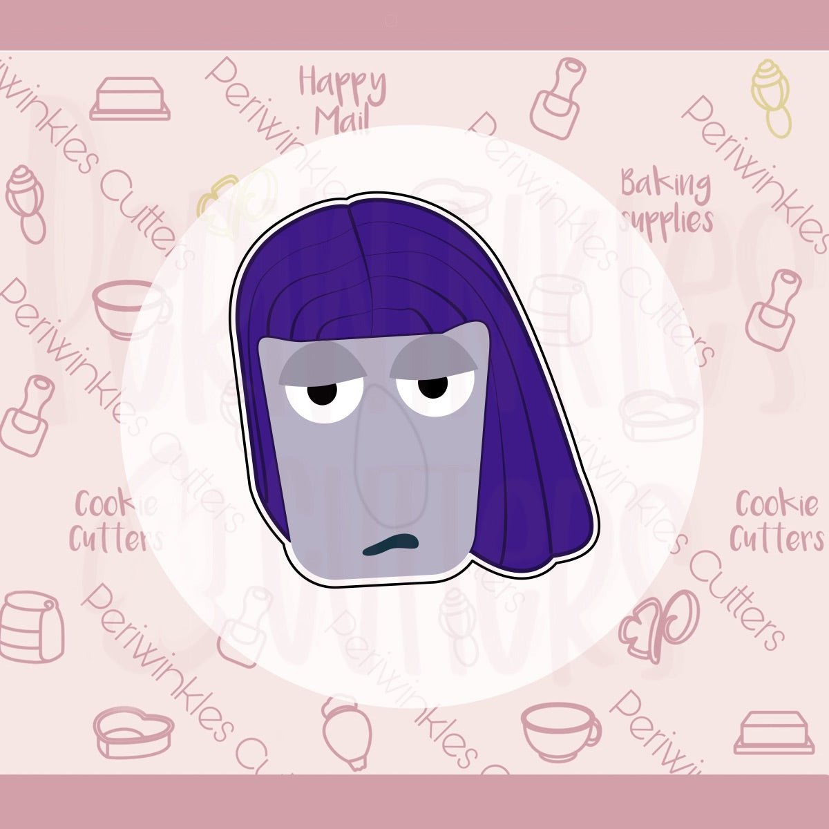 Emotion Ennui Cookie Cutter - Periwinkles Cutters