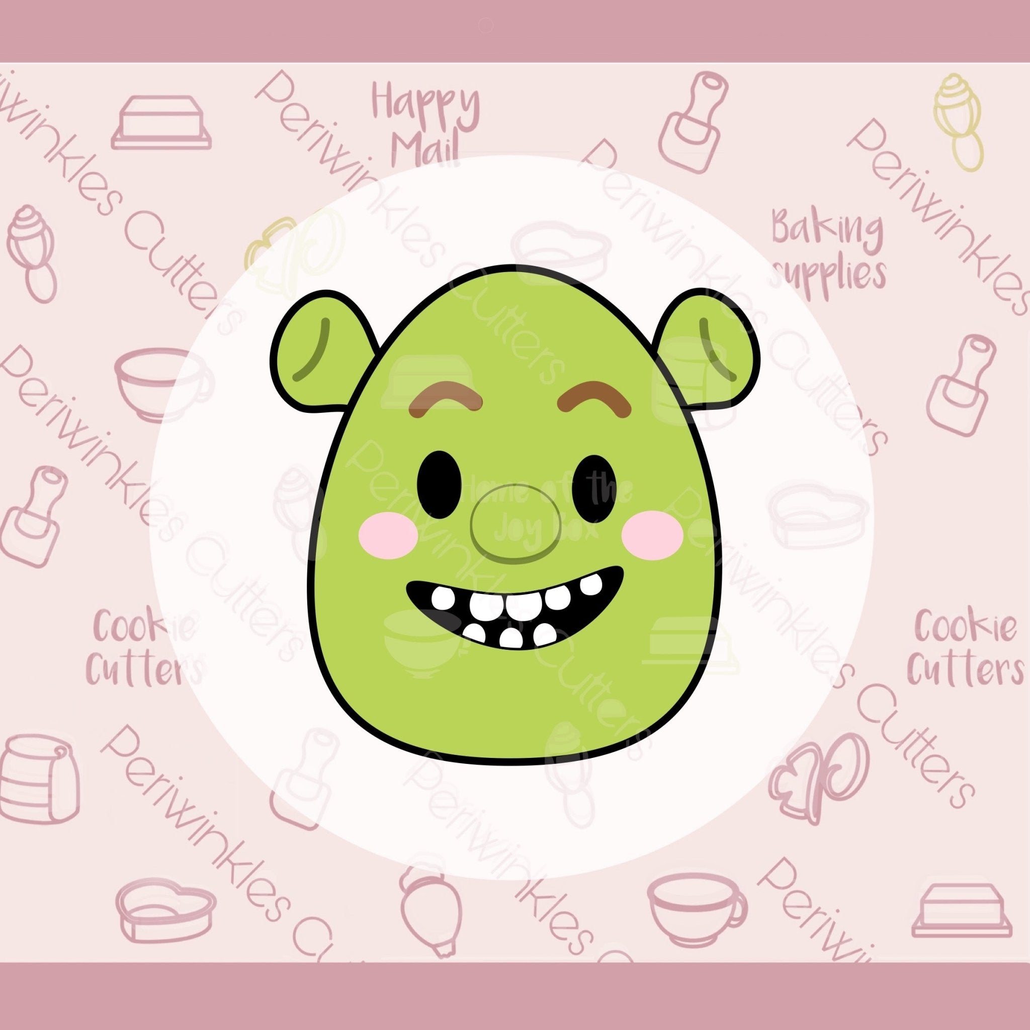 Green Ogre Guy Cookie Cutter - Periwinkles Cutters