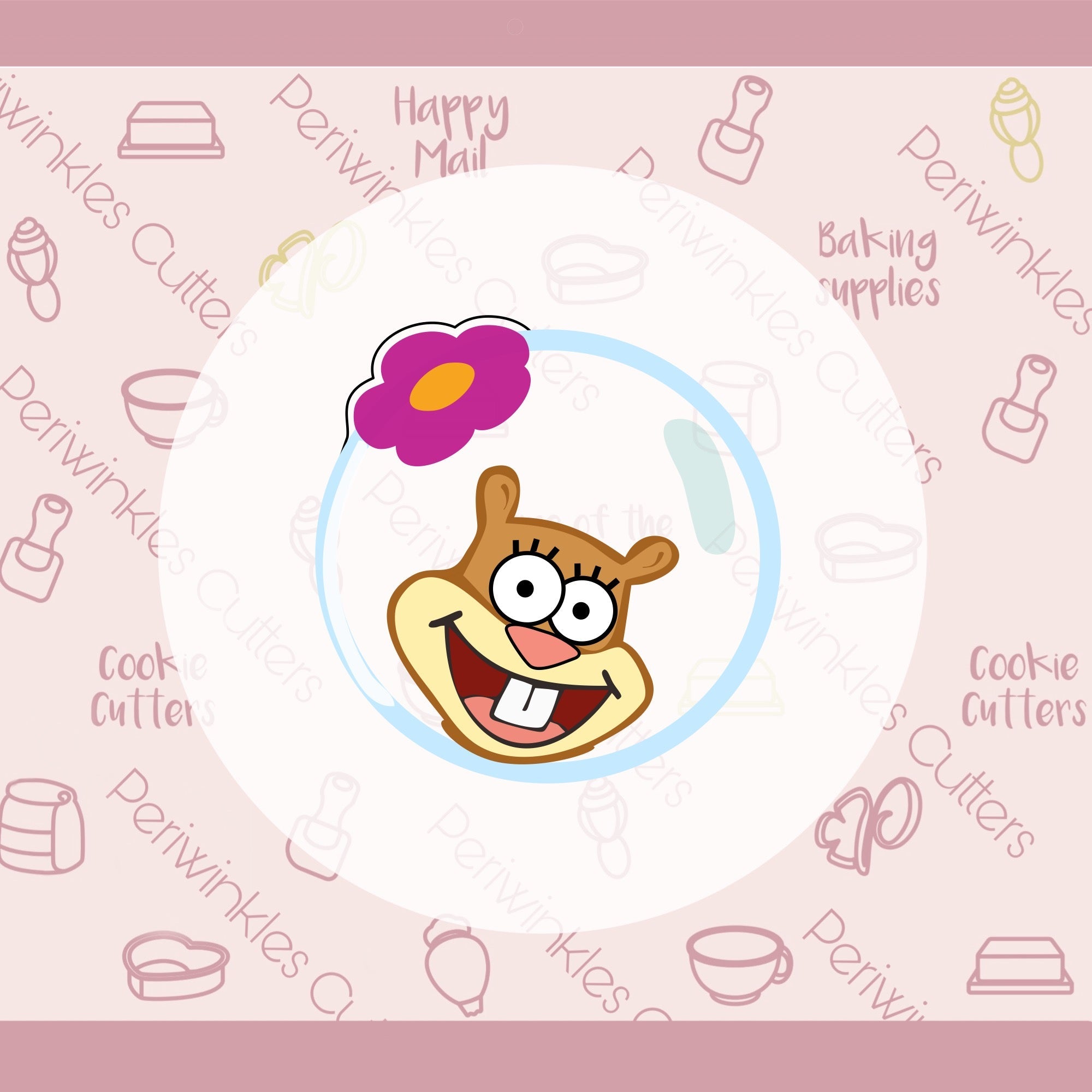 Sandy Helmet Face Cookie Cutter - Periwinkles Cutters