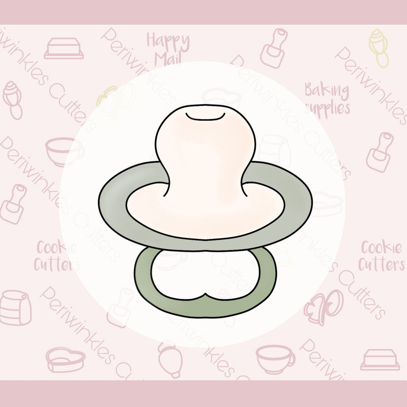 Baby Pacifier Cookie Cutter - Periwinkles Cutters