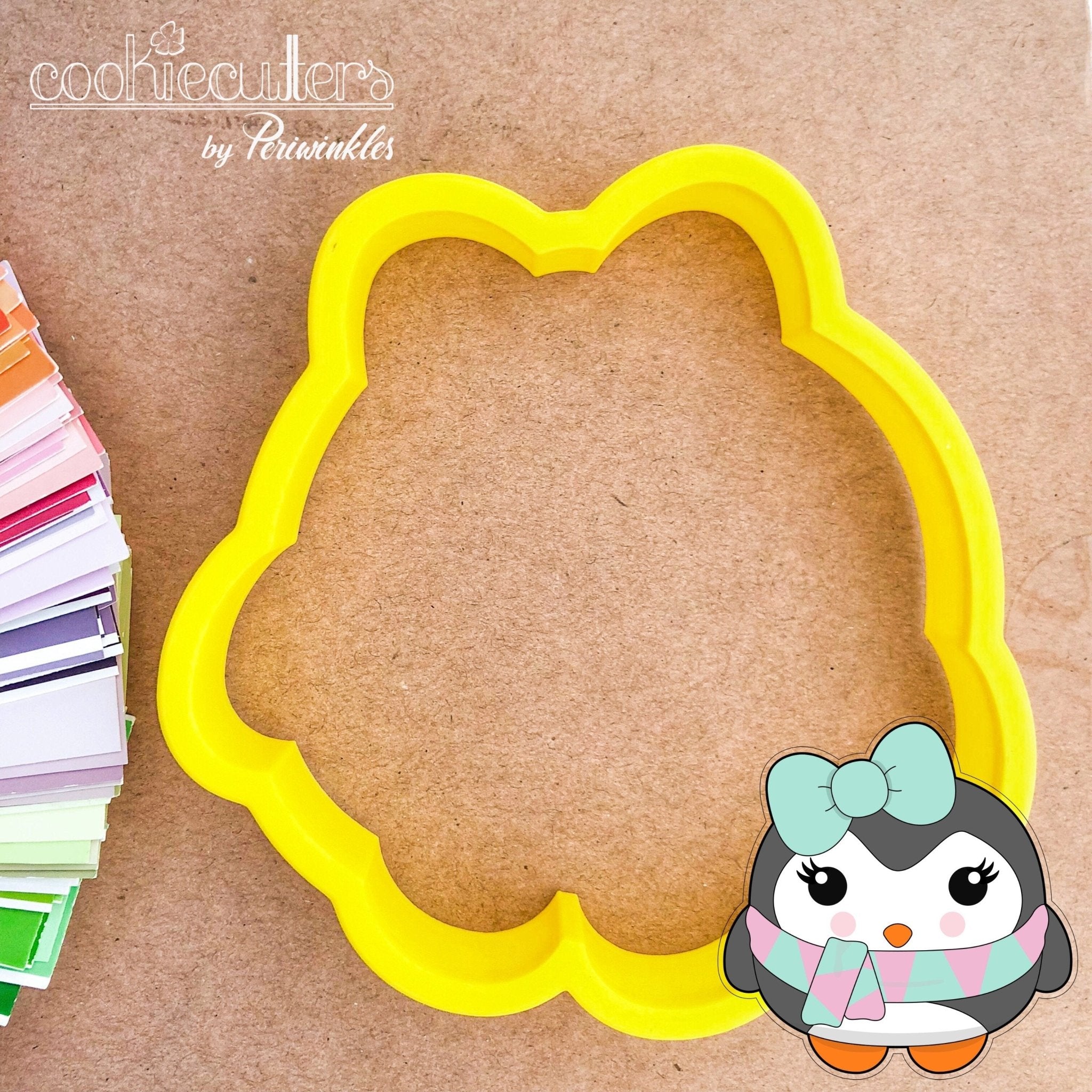 Chubby Snowball Penguin Cookie Cutter - Periwinkles Cutters