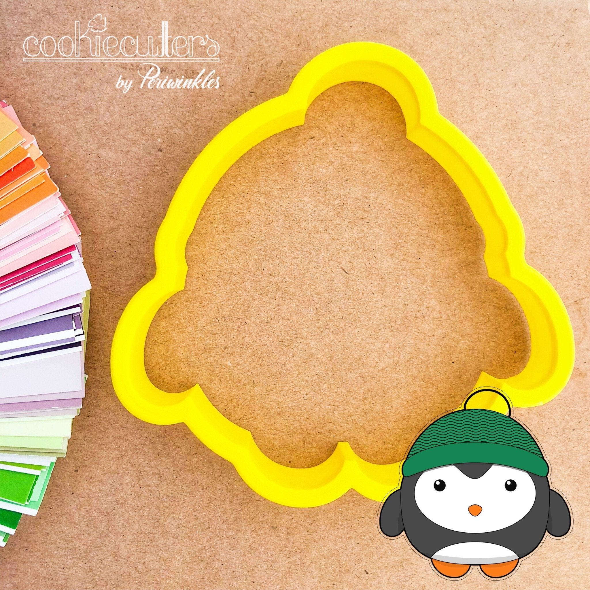 Chubby Snowball Penguin Cookie Cutter - Periwinkles Cutters