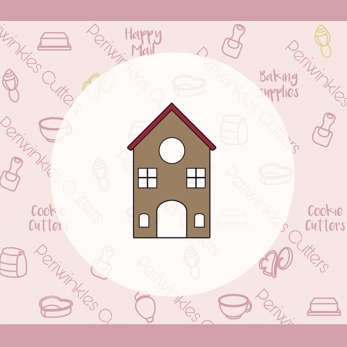 Cottage Farm House Cookie Cutter - Periwinkles Cutters