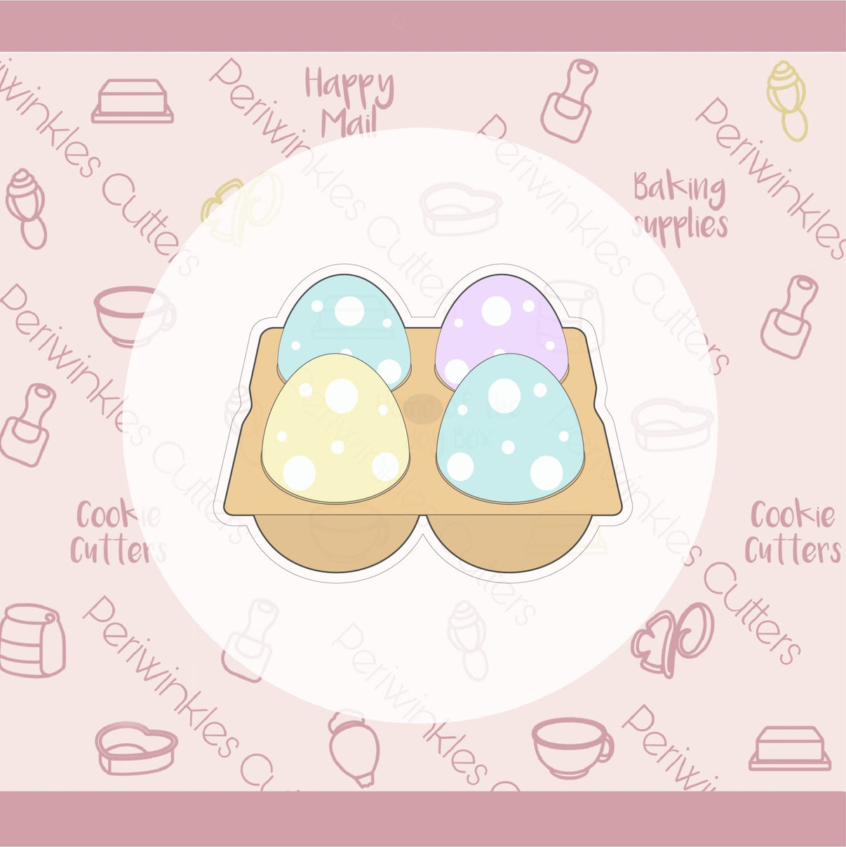 Eggs Carton Cookie Cutter - Periwinkles Cutters