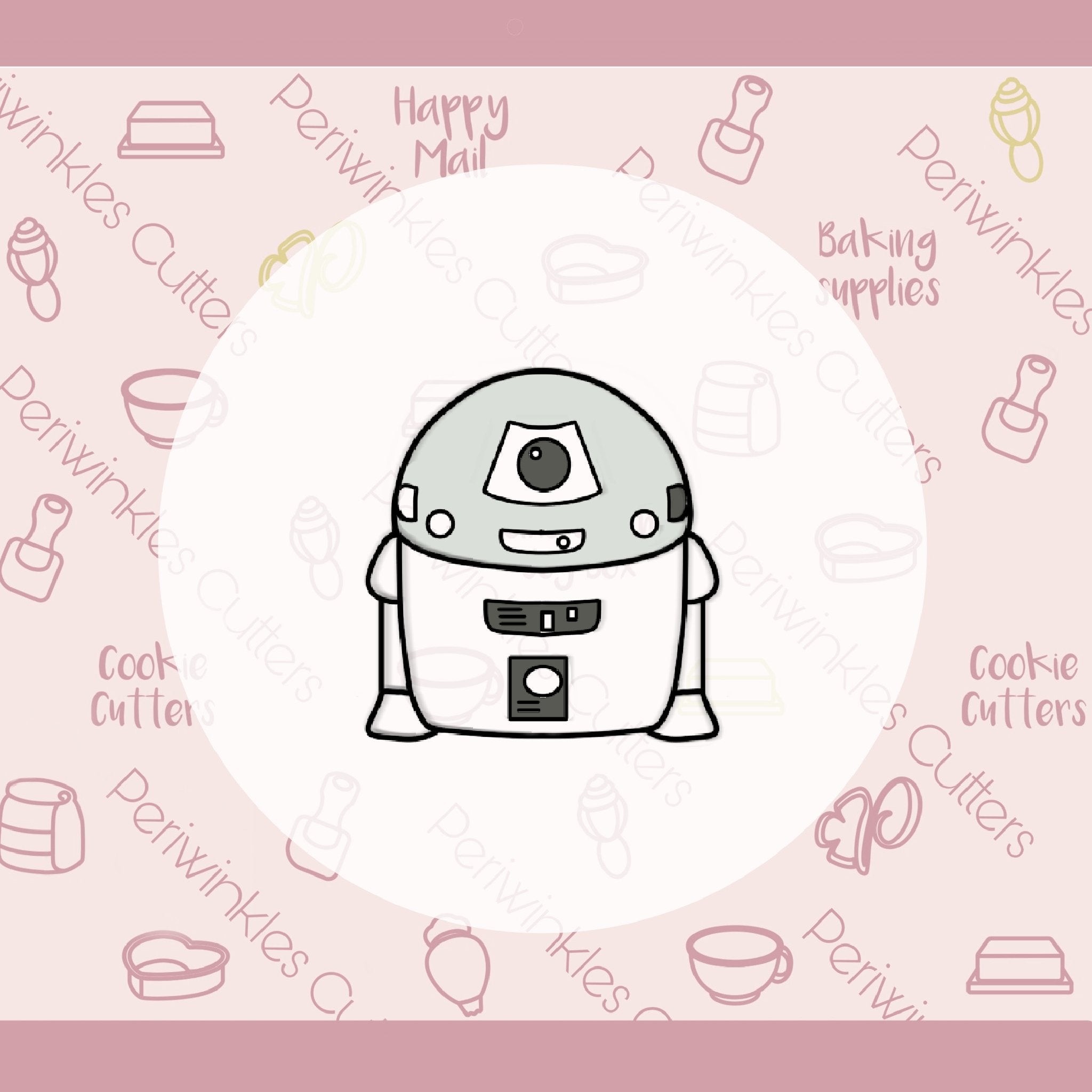 Galaxy Wars Droid Cookie Cutter - Periwinkles Cutters