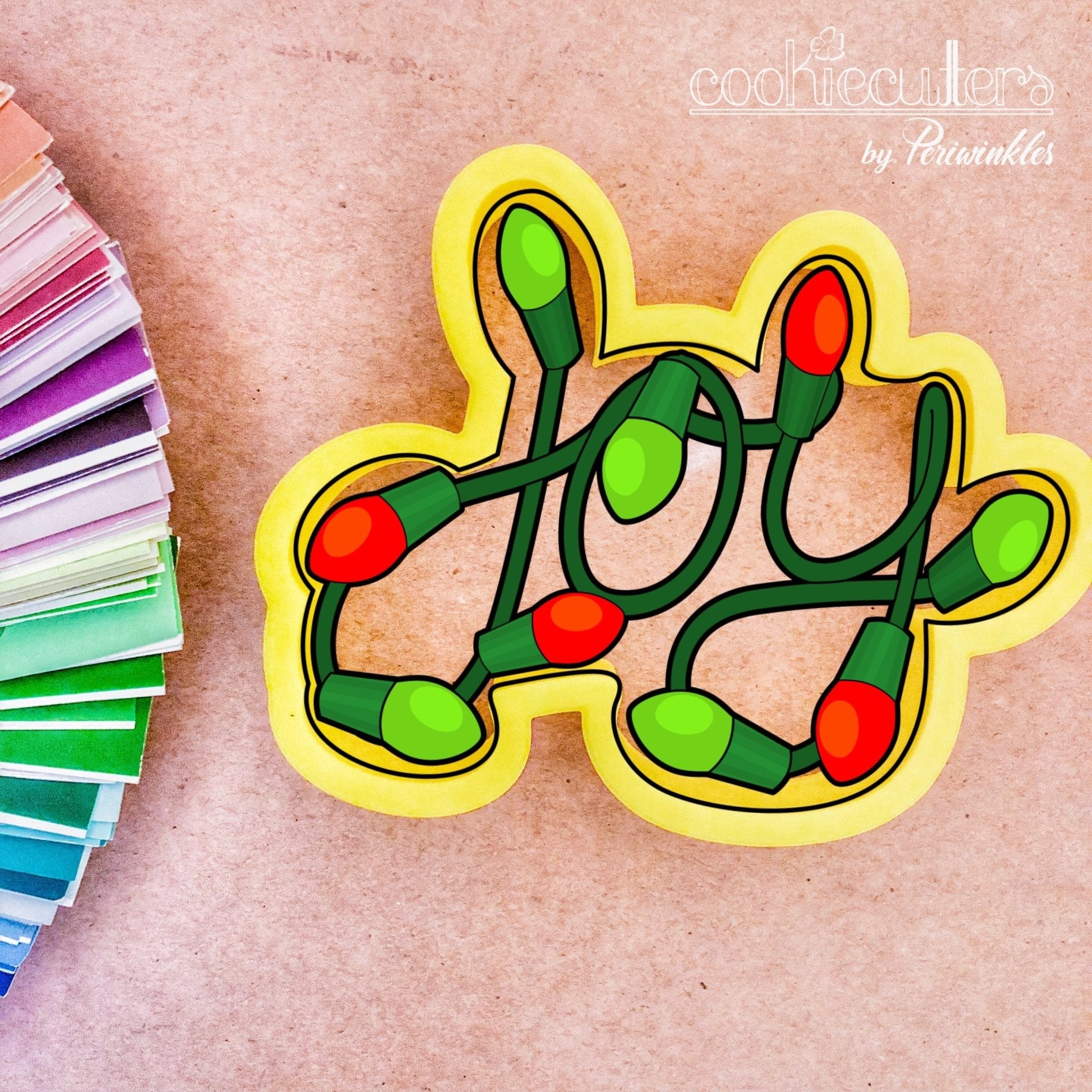 Joy Lights Cookie Cutter - Periwinkles Cutters